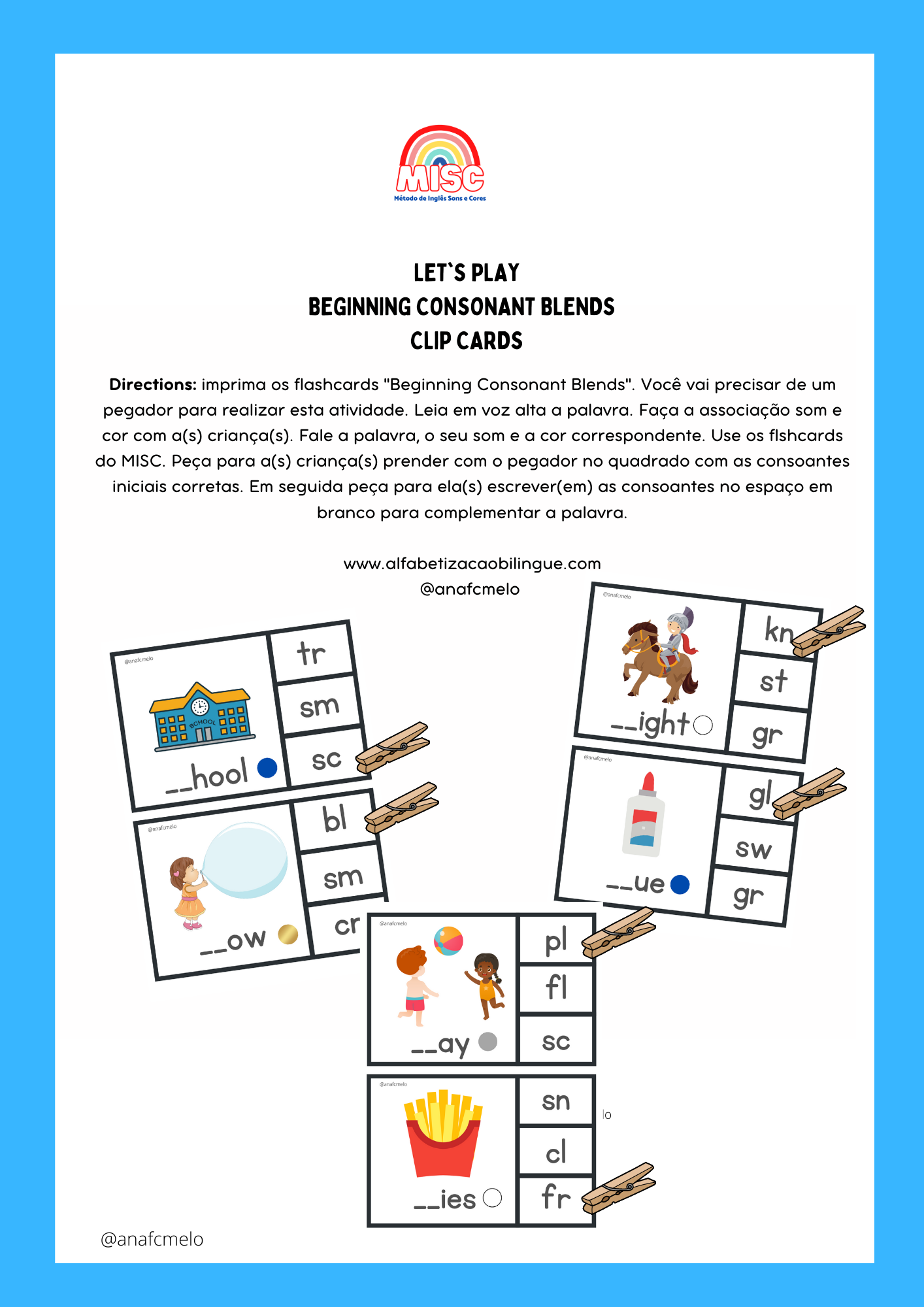 Beginning Consonant Blends
