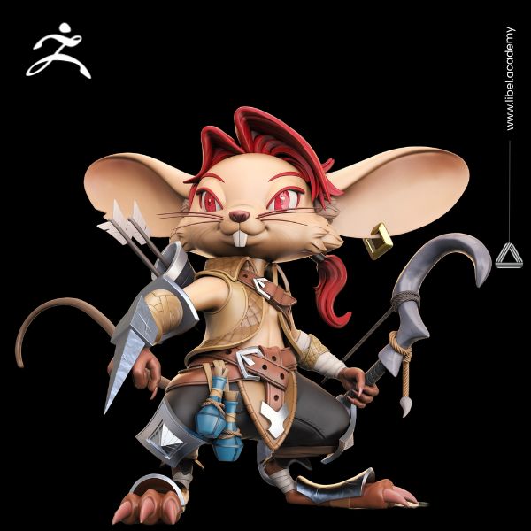 Personaje en ZBrush - Rat Ranger - Libel Studios SAS | Hotmart