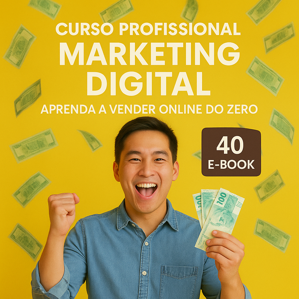 Aprenda a vender online – Curso de Marketing Digital com 40 eBooks