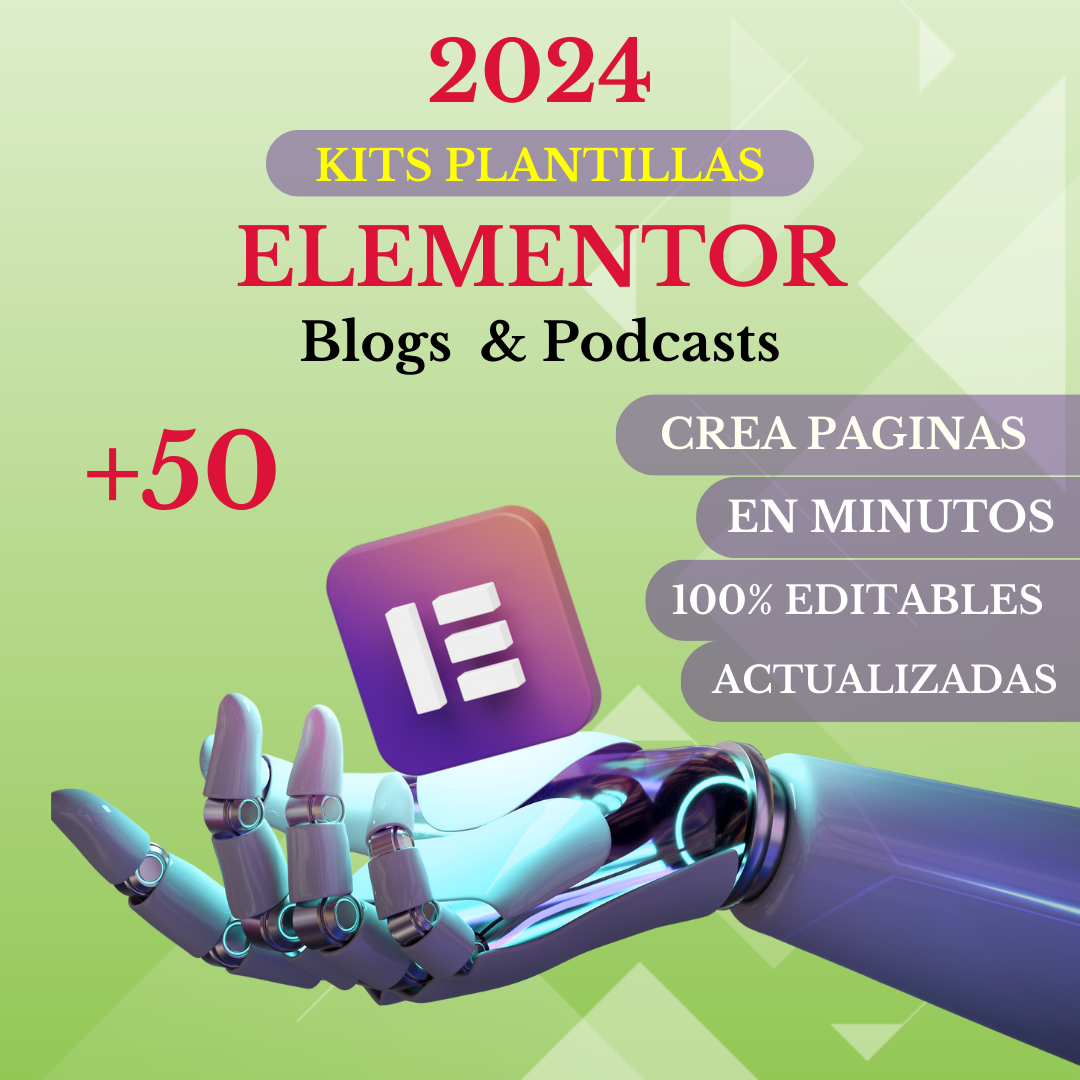 Pack Exclusivo de +50 Plantillas para Elementor Pro: Blogs y Podca...