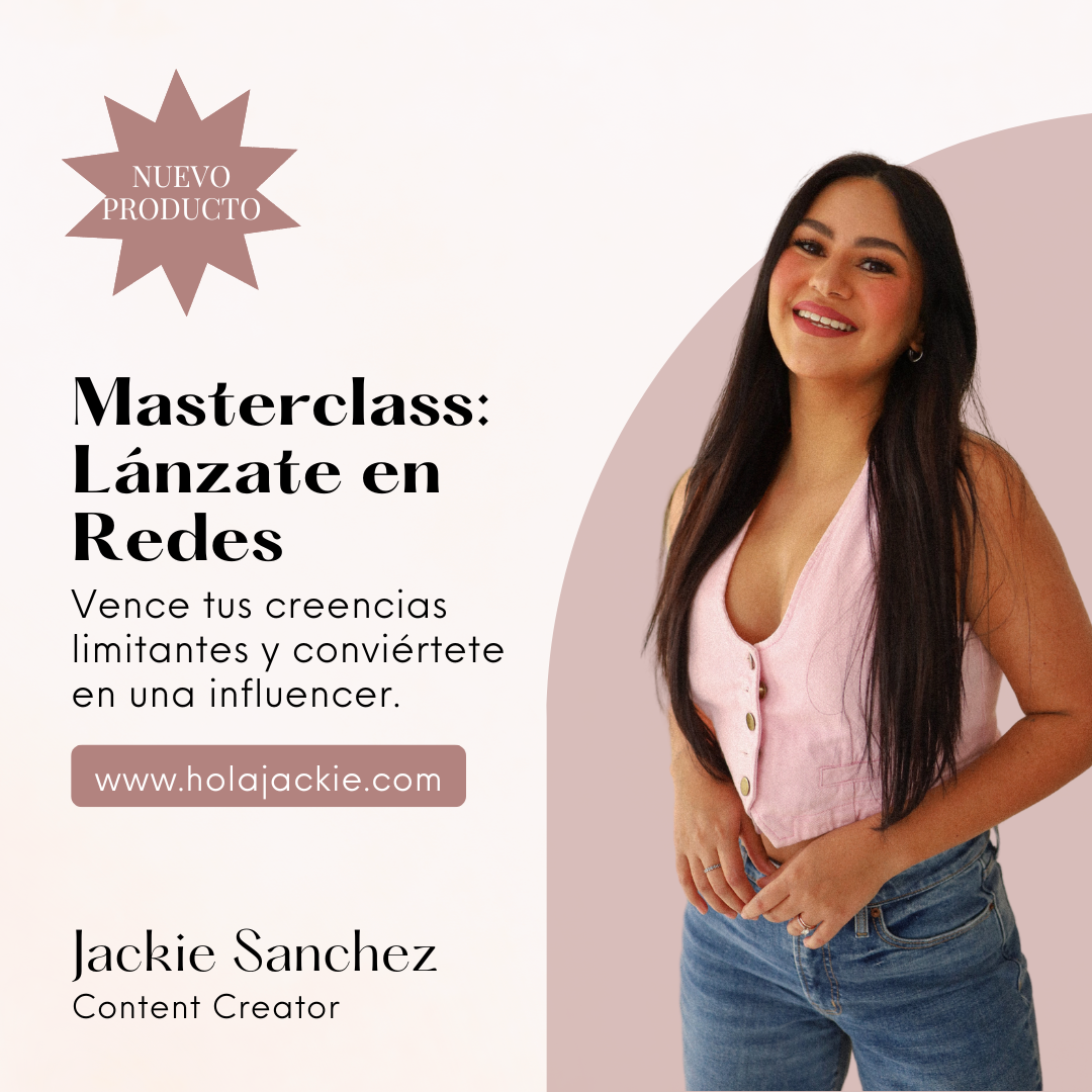 Masterclass Lánzate en Redes - Jackie Sanchez | Hotmart