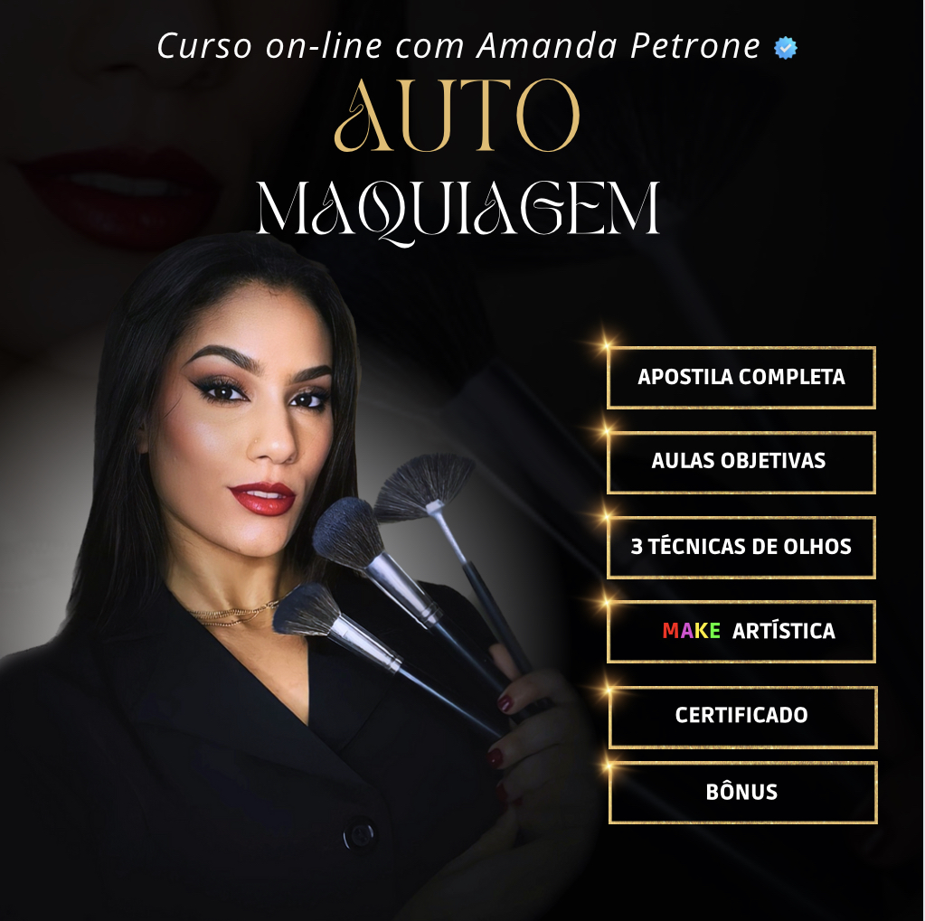 Curso de Automaquiagem - Amanda Petrone | Hotmart