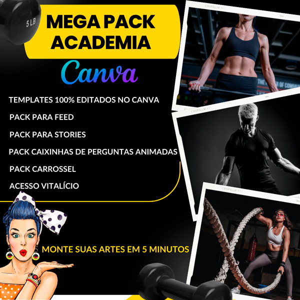 Mega Pack Canva Academia - Sérgio Rodrigo da Silva | Hotmart