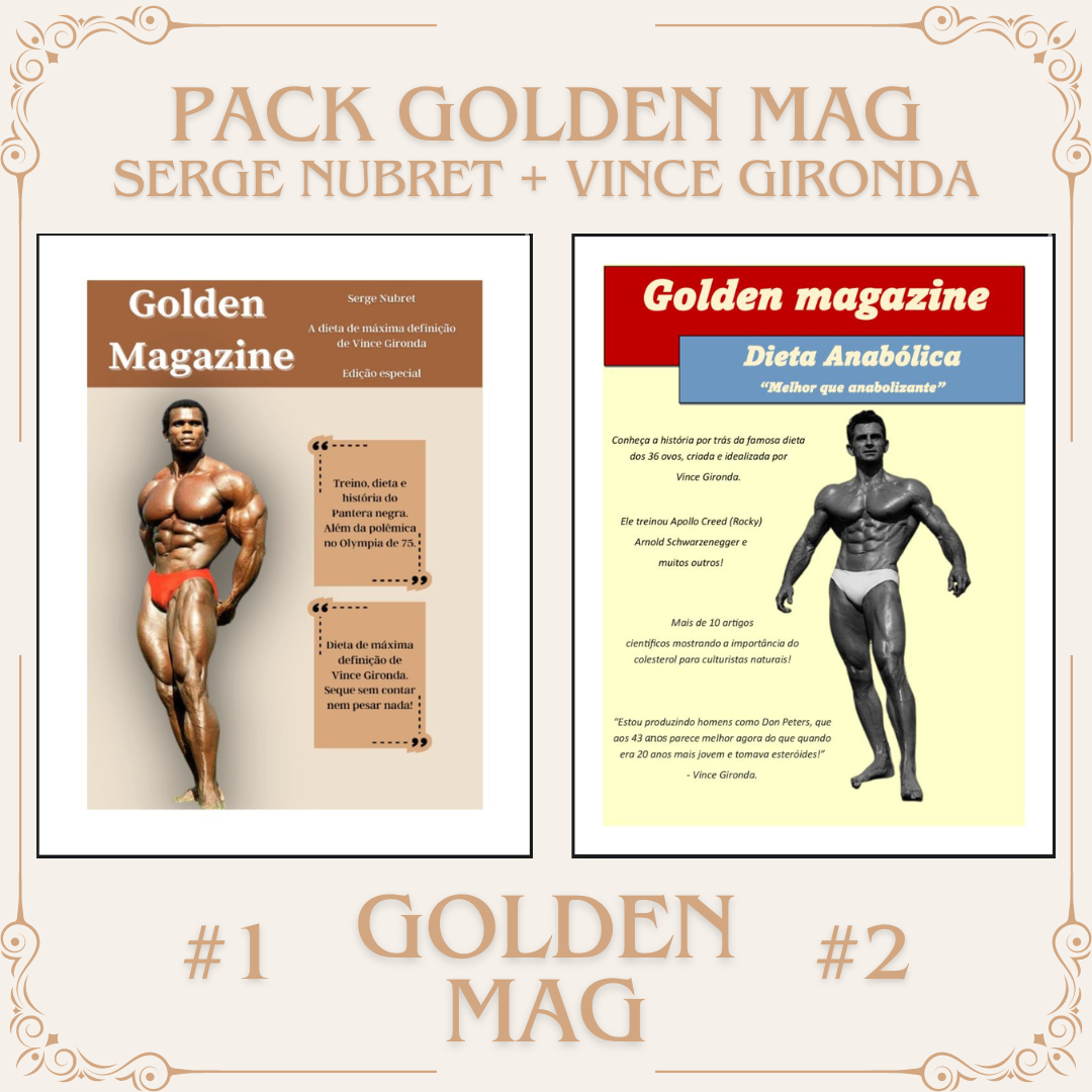 Pack Golden magazine - Edição 1 e 2 em conjunto - yago barros | Hot...