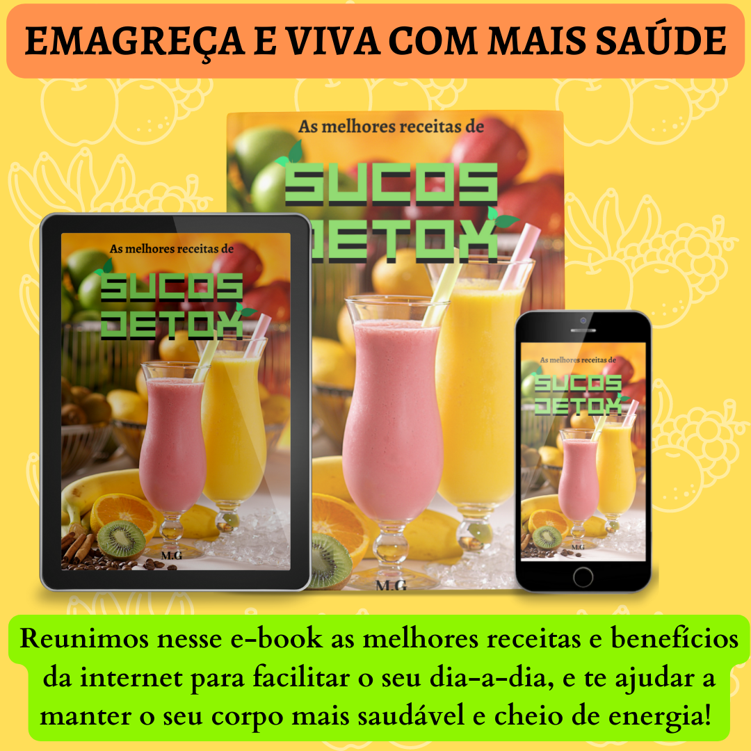 As melhores receitas de SUCOS DETOX - M.G | Hotmart