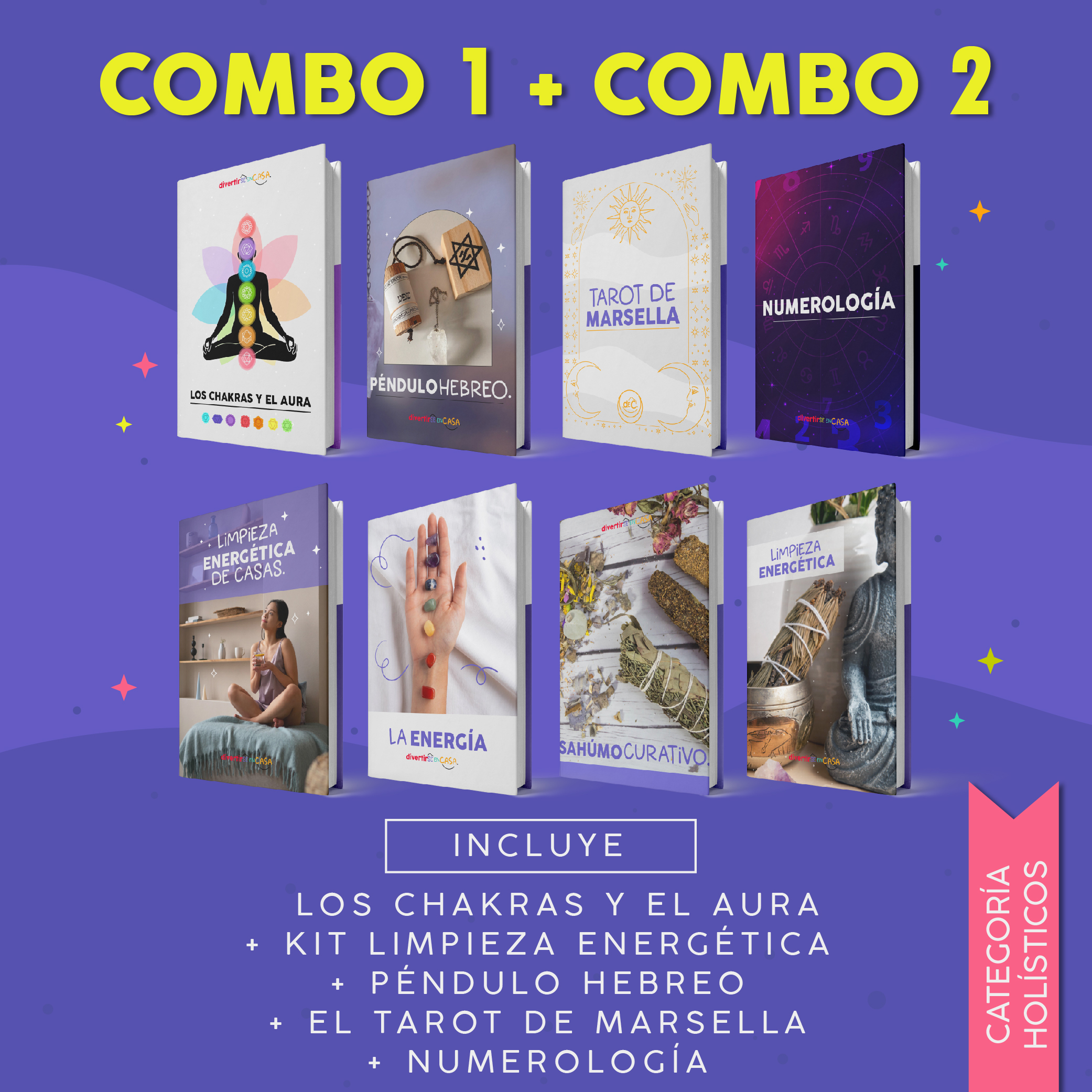 ¡COMBO 1 + COMBO 2! HOLISTICO - DIVERTIRSE EN CASA | Hotmart