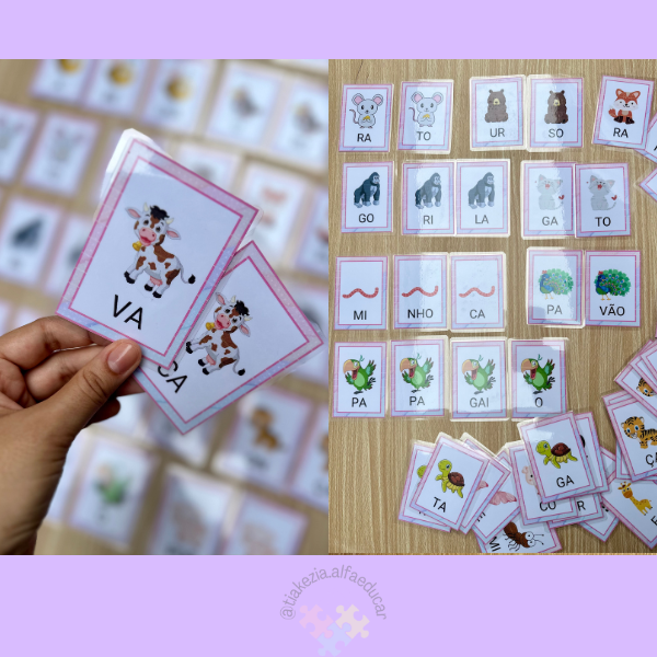 Cards de Sílabas - Formando Palavras simples e complexas - KEZIA P....