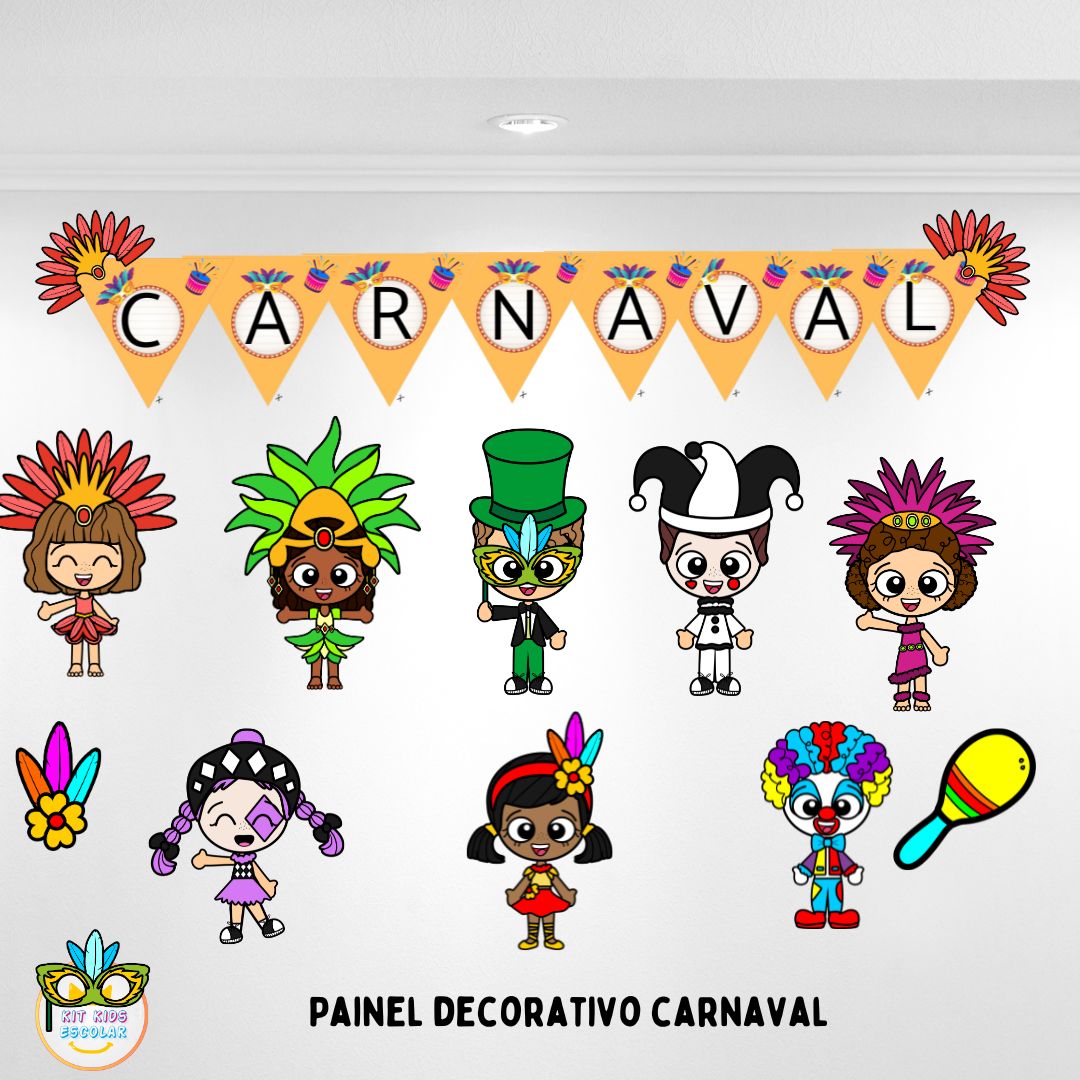 Painel de Carnaval - Professora Bianca Peixoto | Hotmart