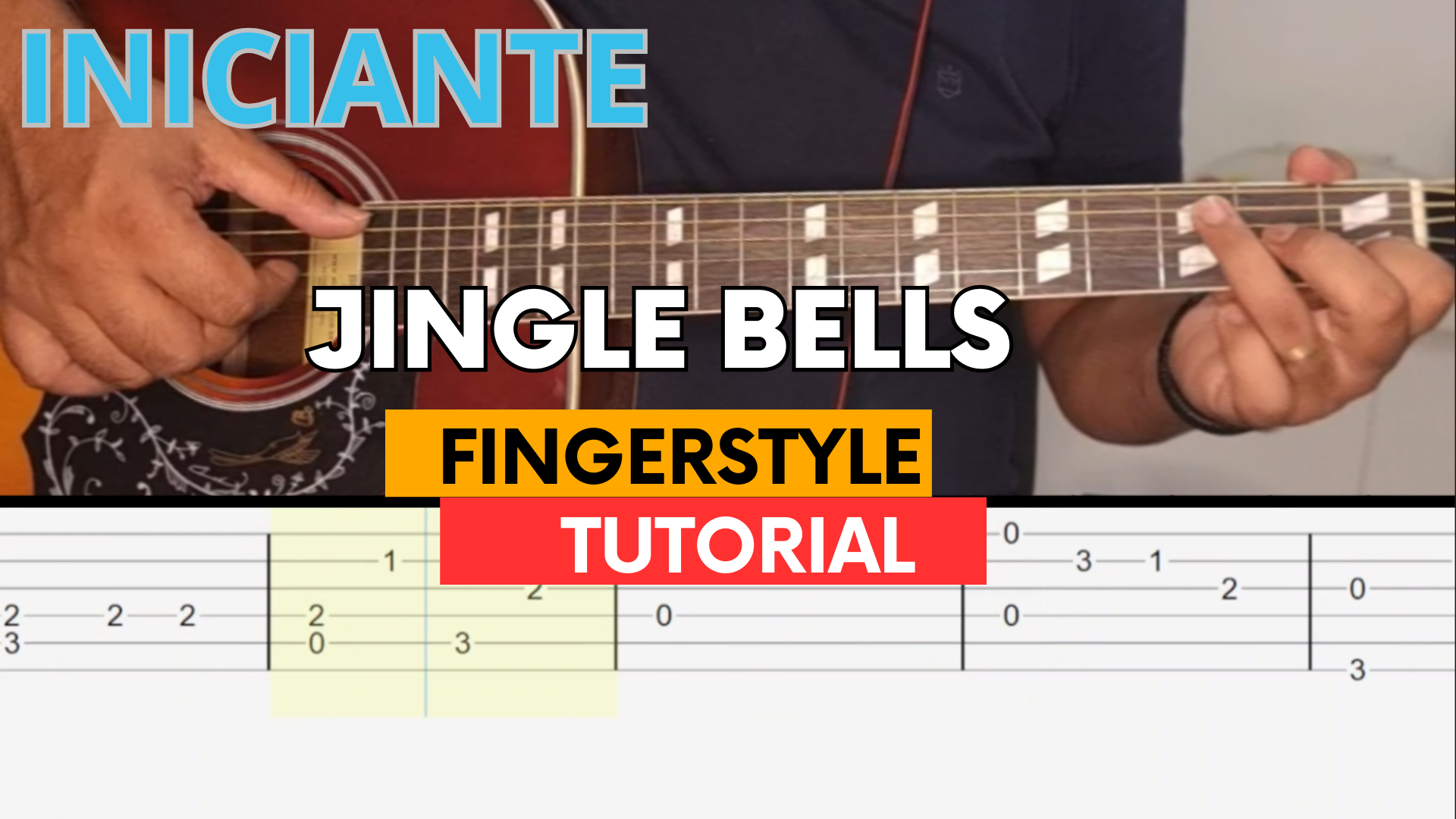 Jingle Bells - Fingerstyle - Tablatura - Partitura