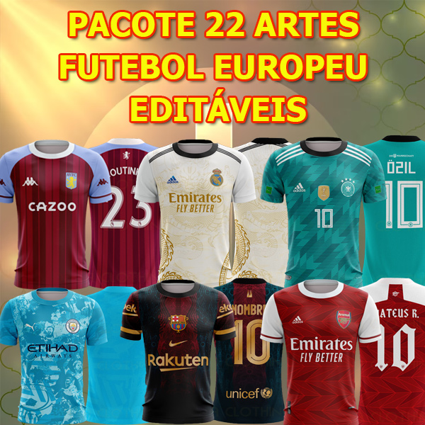 PACOTE 22 ARTES FUTEBOL INTERNACIONAL - Ericsson Luiz da Silva | Ho...