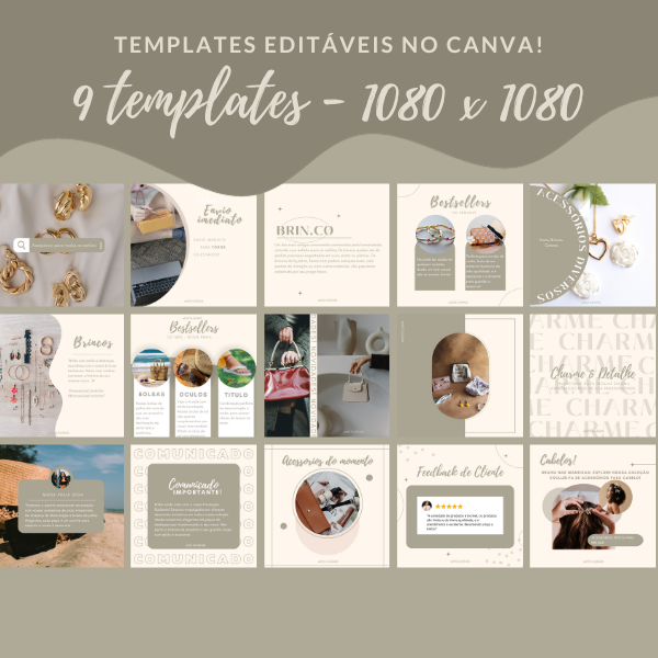 Template 16 - Lojas/Business (Editável no Canva) *15 templates