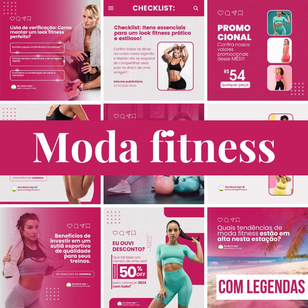 CANVA PACK MODA FITNESS - Magda Rodrigues | Hotmart