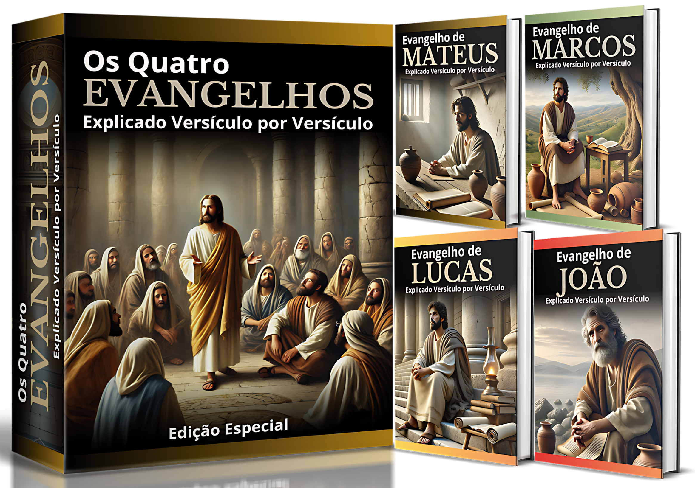 Raíces De La Fe - Los cuatro libros del Evangelio Explicados Versíc...