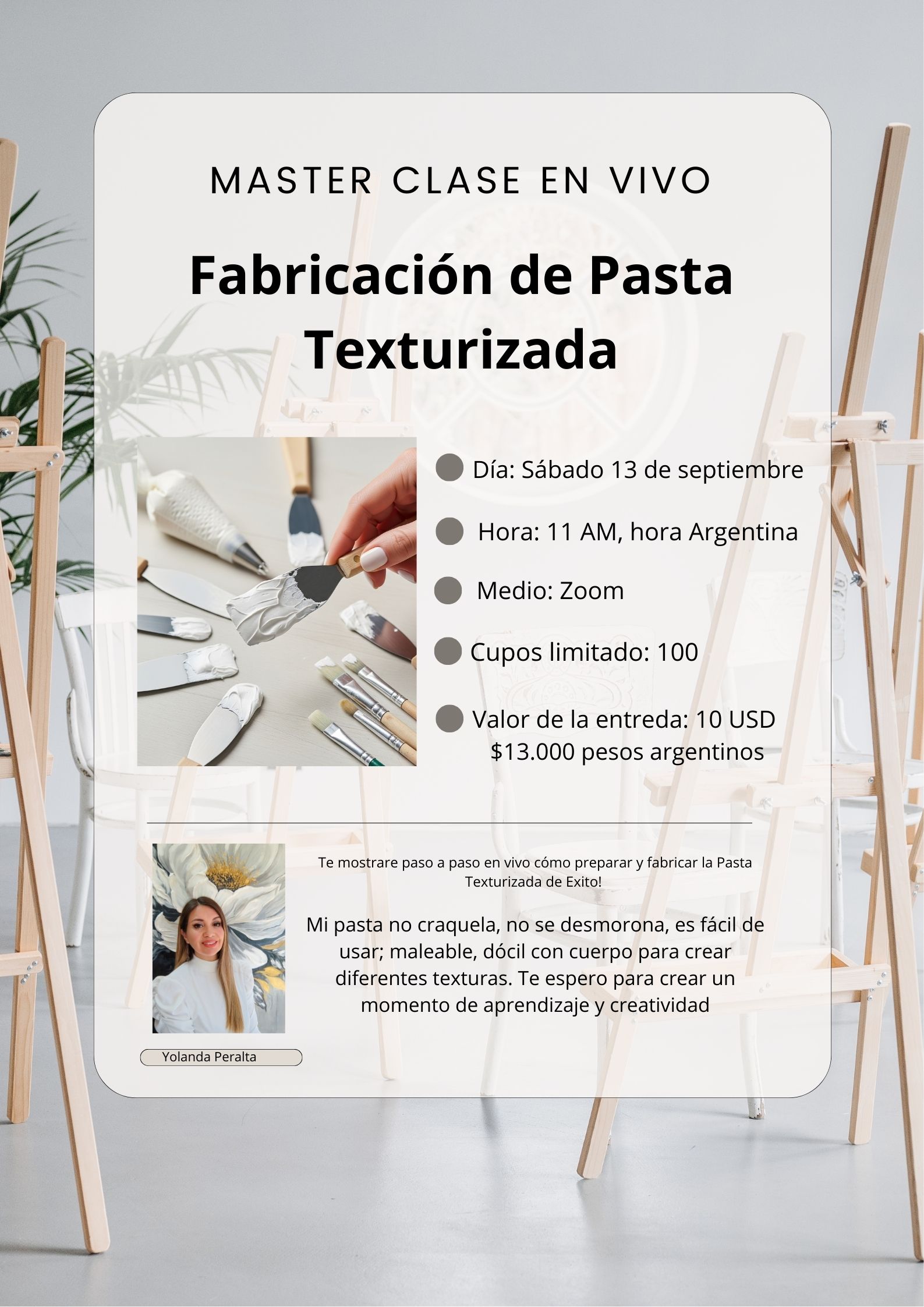 Master Clases Fabricación de pasta Texturizada - Yolanda Peralta