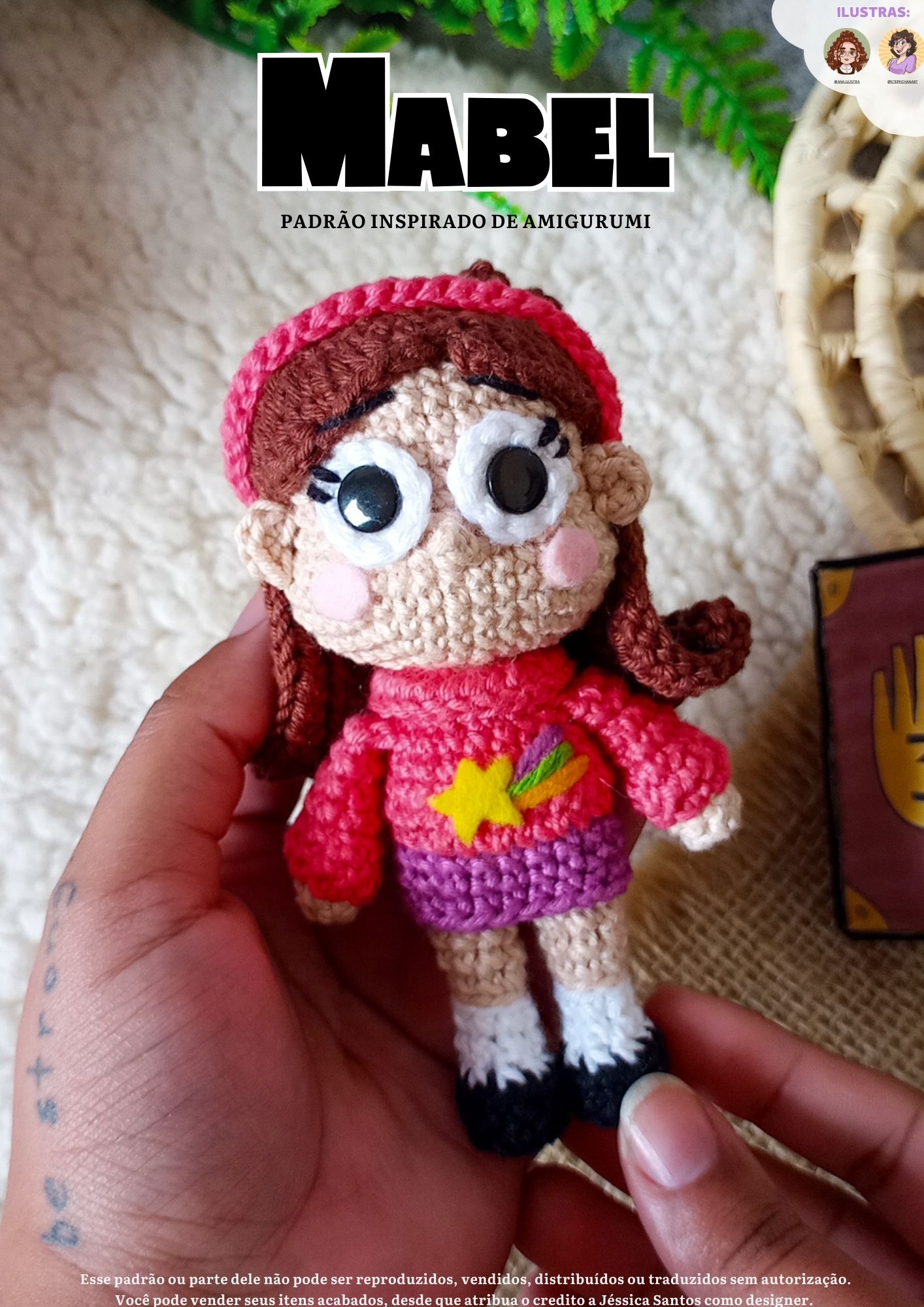PADRÃO MABEL CHIBI - AMIGURUMI EM PDF