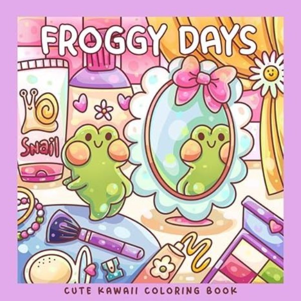 Frog Days coloring book