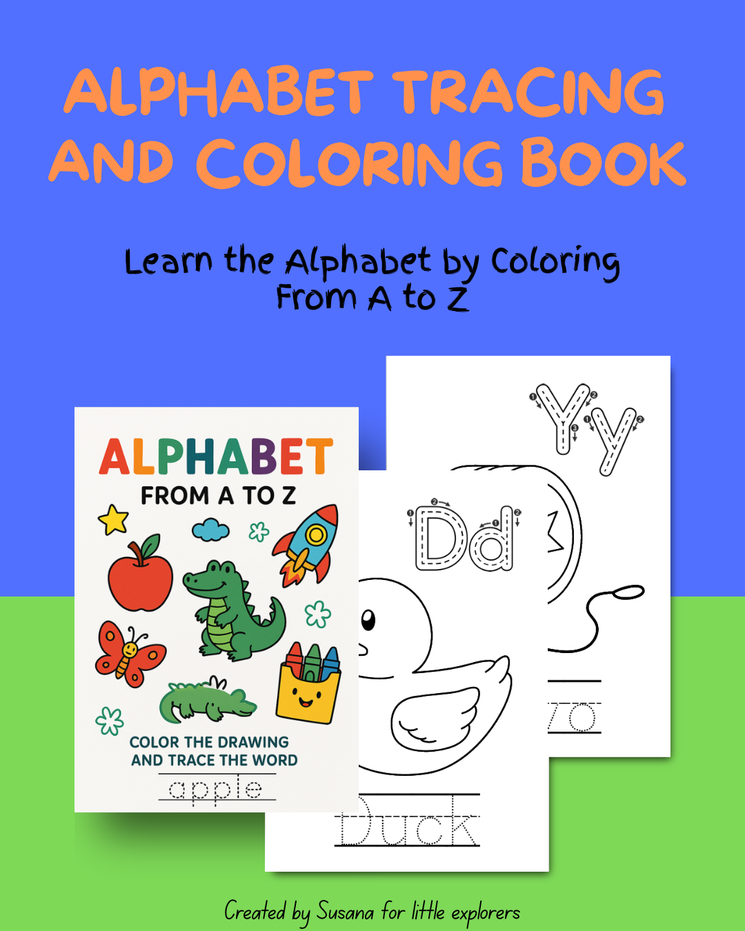 Coloring & Tracing Alphabet Book – From A to Z - Susana Cardona Pie...