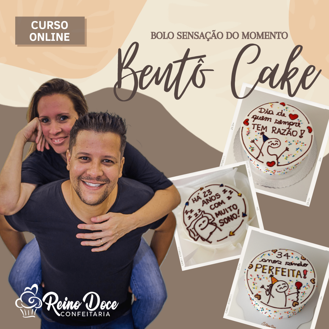 Bentô Cake- O bolo do momento! - Reino Doce Confeitaria | Hotmart
