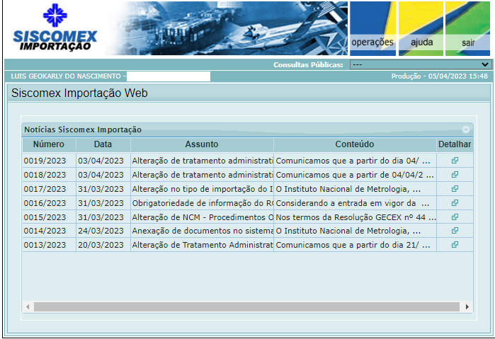 Curso de Acesso aos Siscomex - Usuário Pessoa Física - Luis Geokarl...