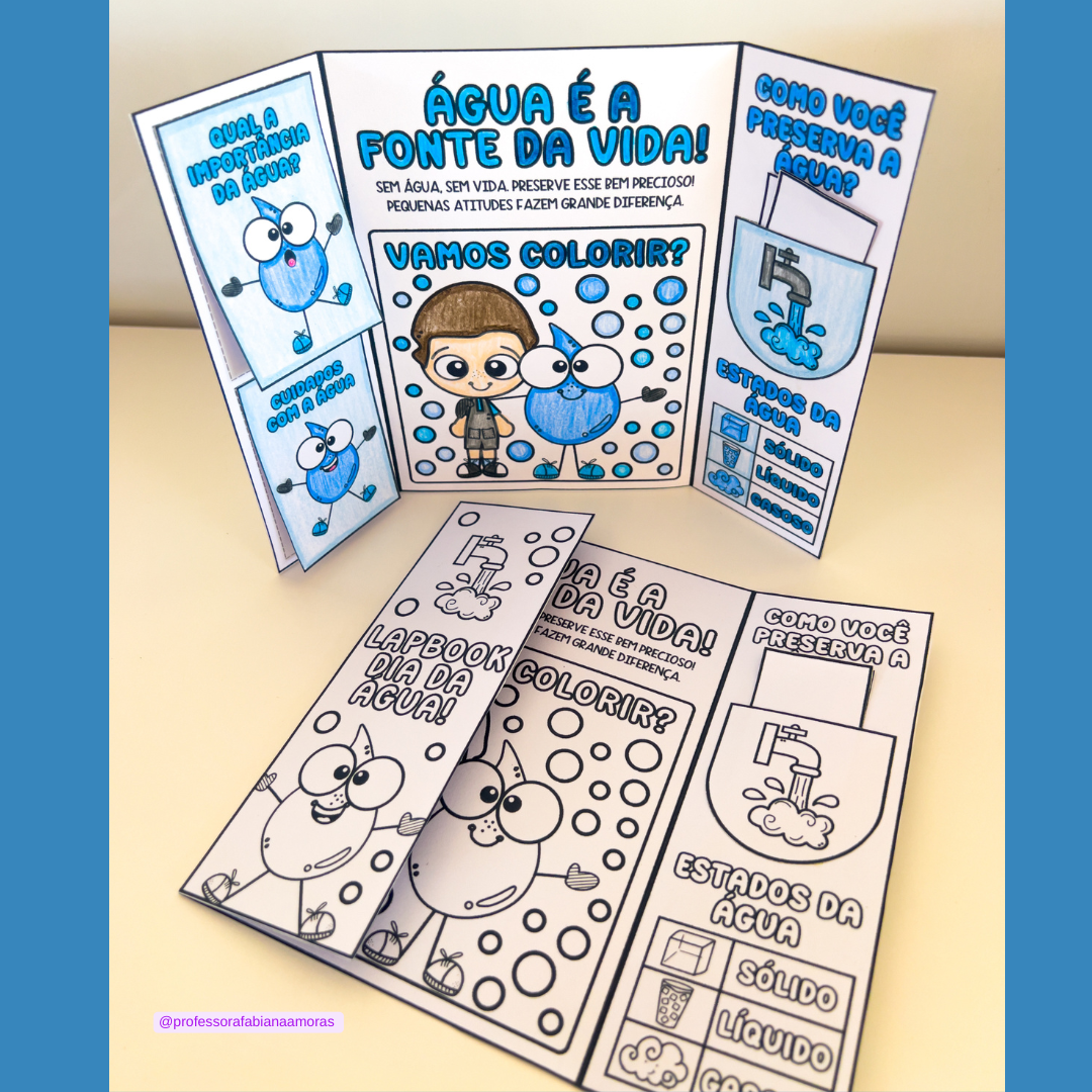Lapbook Dia da Água - Fabiana Amoras da Silva | Hotmart