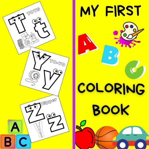 My First ABC Coloring Book – Alphabet for Kids Ages 3–5 (PDF) - Mon...