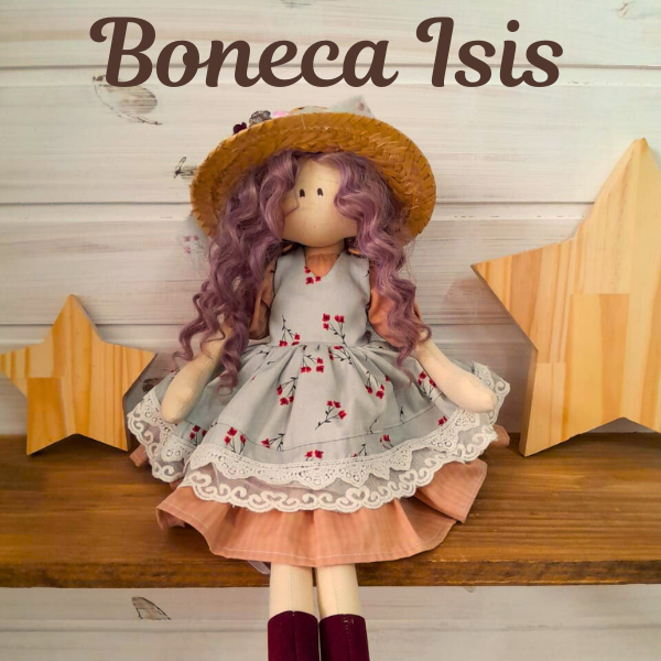 Boneca Isis - Ateliê Mônica Costa | Hotmart