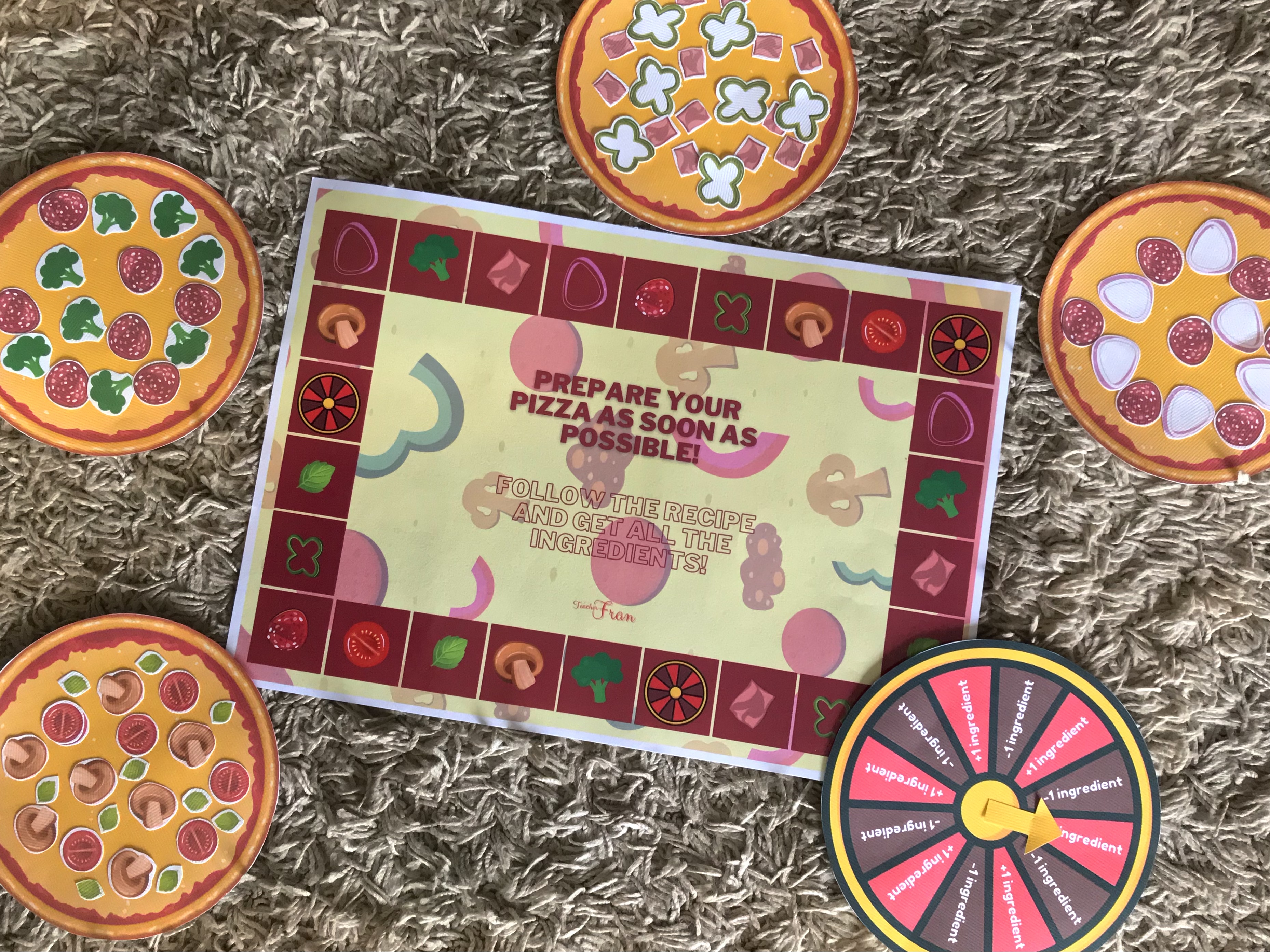 Board game BUILD A PIZZA