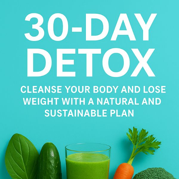 30-Day Detox Diet: Cleanse your body and lose weight with a natural...