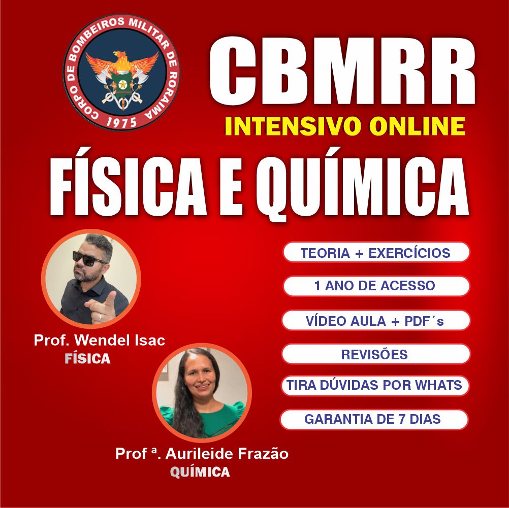 FÍSICA E QUÍMICA CBM RORAIMA 2024