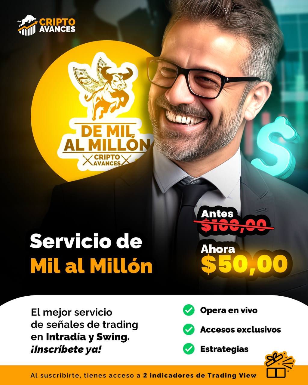 Servicio VIP de Mil al Millón - Cripto Avances | Hotmart