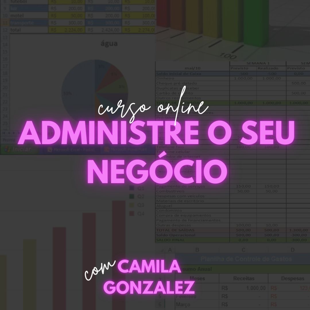 ADMINISTRE SEU NEGÓCIO - CAMILA GONZALEZ | Hotmart