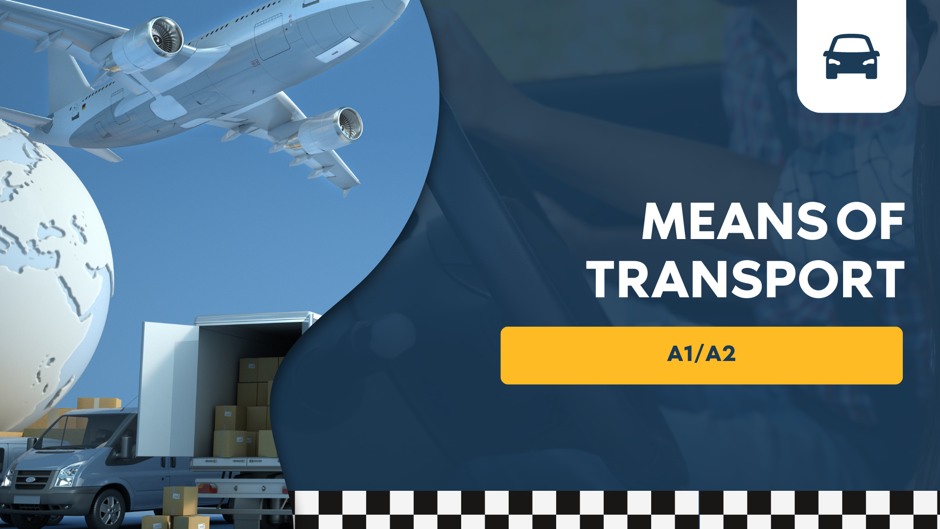 GreenSphere | Lesson - Means of transport - A1/A2