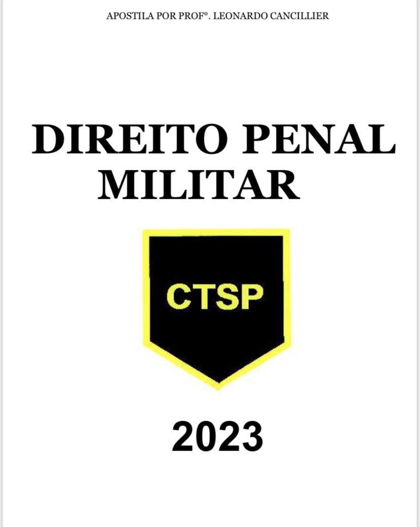 Direito Penal Militar CTSP 2023 - Brigada Militar - Leonardo Cancil...