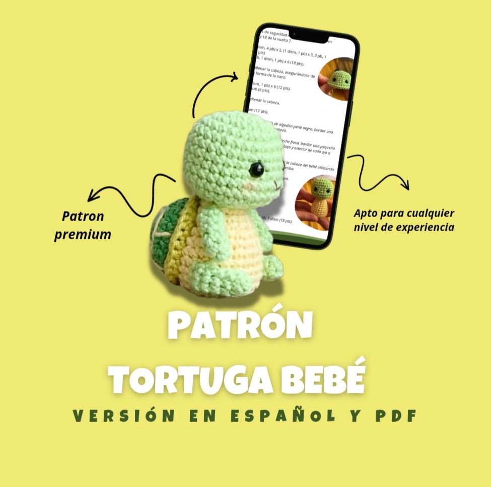 Patron tortuga bebé