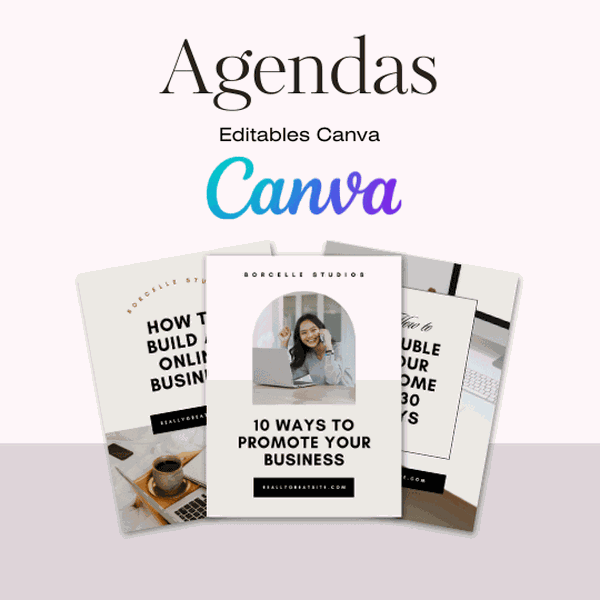 Agenda Editables en Canva Pro - Hecho con Lana | Hotmart