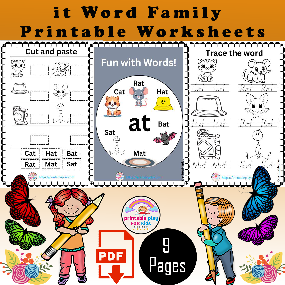 it Word Family Worksheets