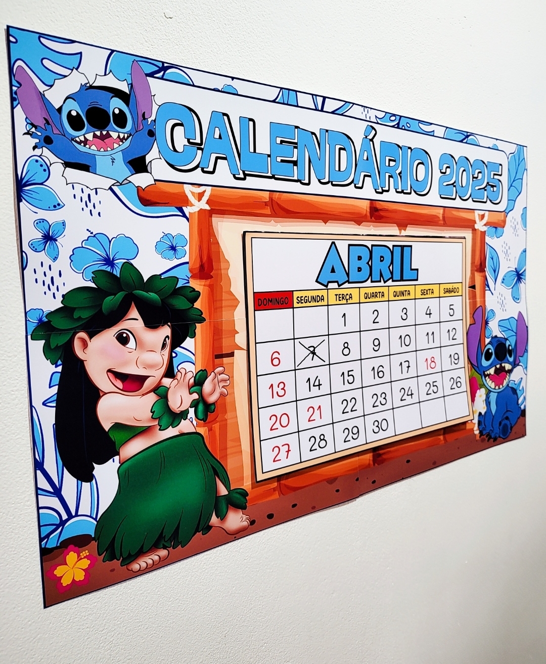 CALENDÁRIO 2025 LILO E STITCH - LABIRINTO DA EDUCAÇÃO | Hotmart