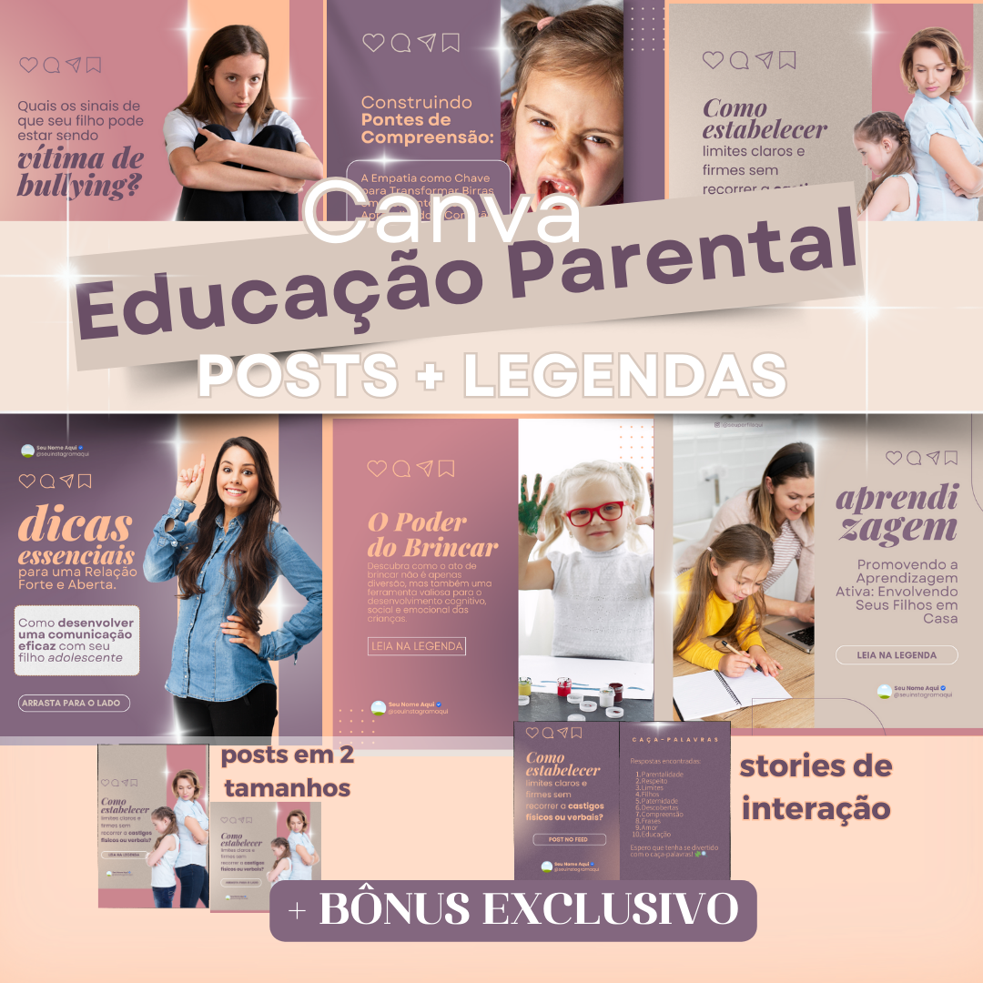 Kit Canva Educação Parental