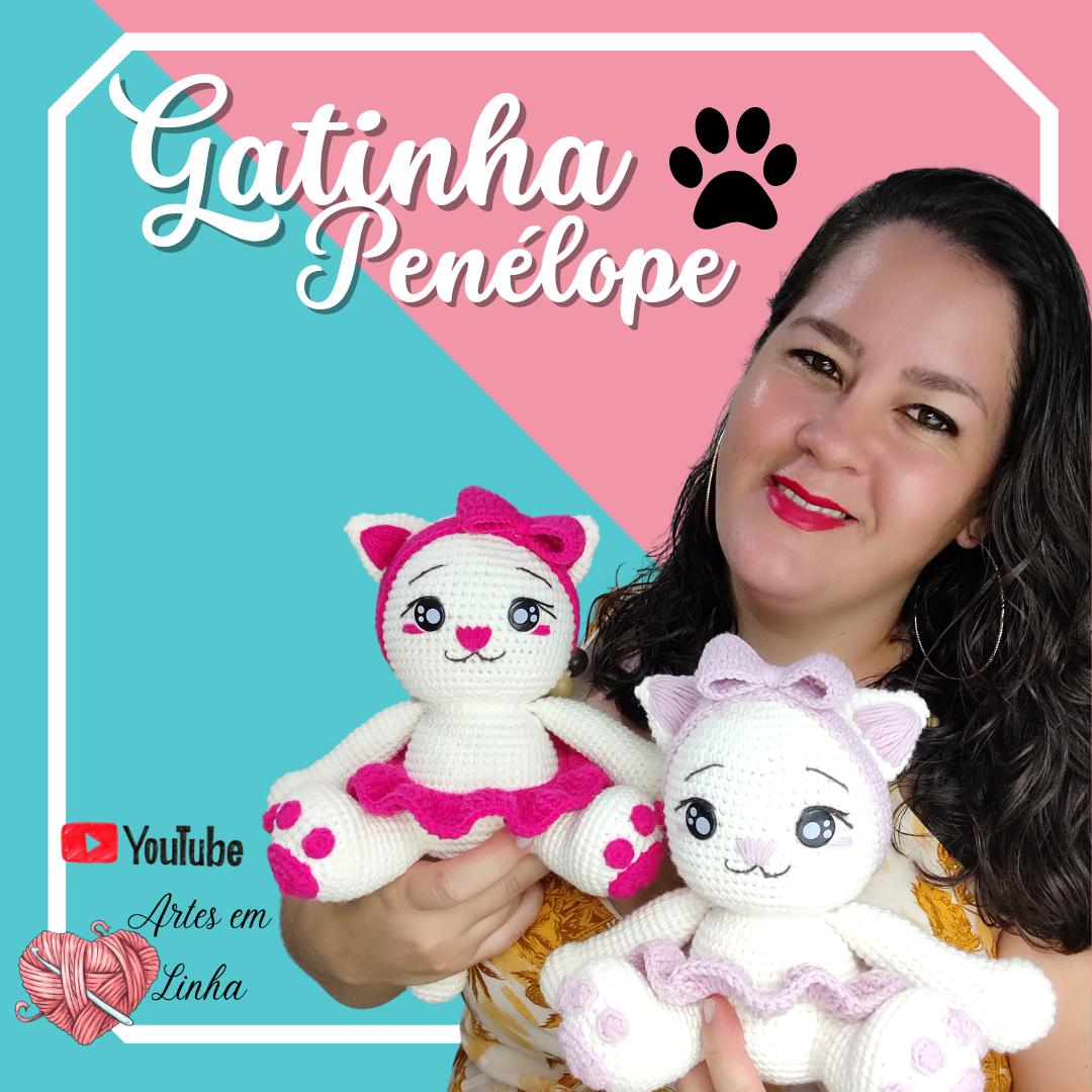 Gatinha Penélope Amigurumi - danielle celi victor de barros | Hotmart