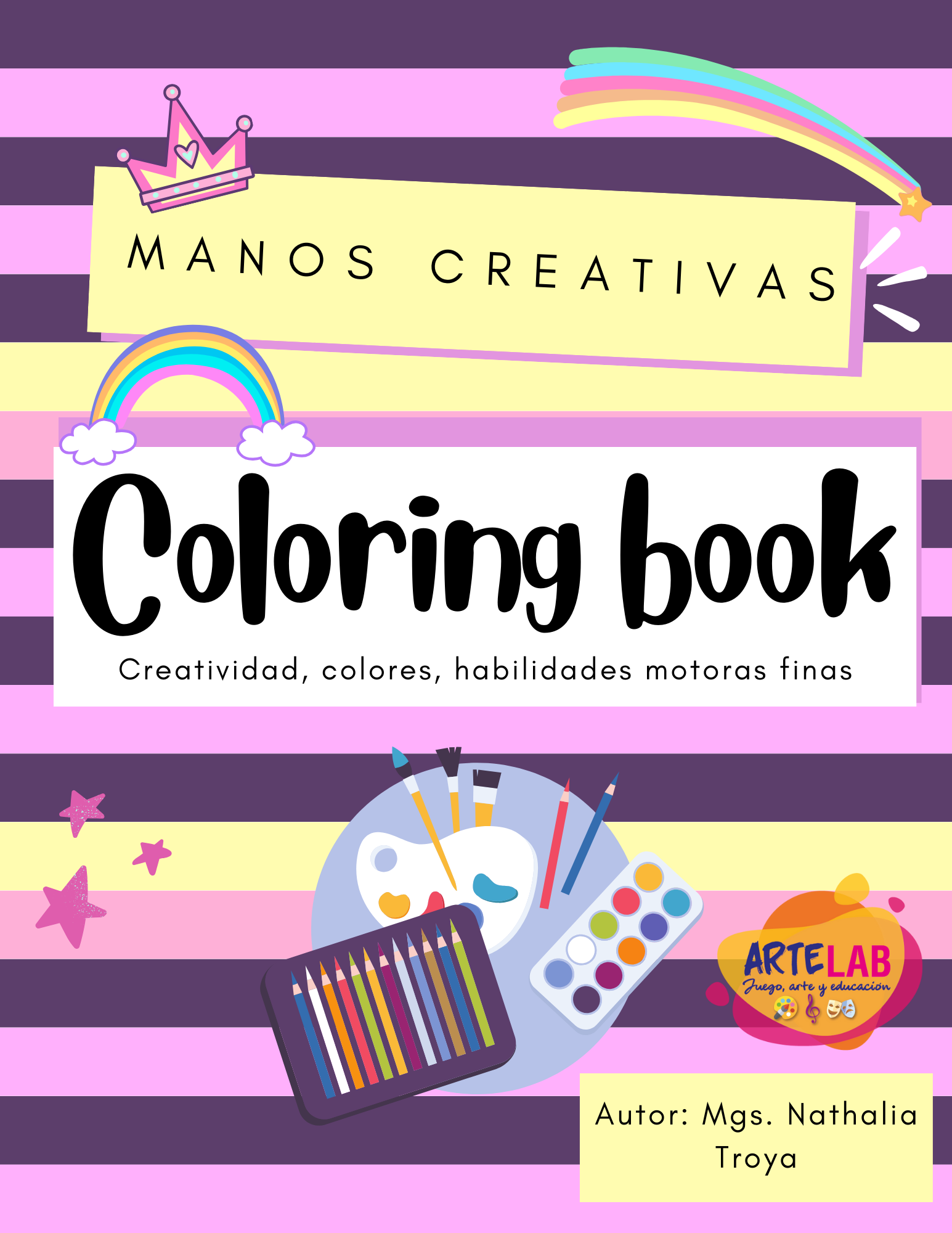 Manos creativos - libro para colorear - Nathalia Troya | Hotmart