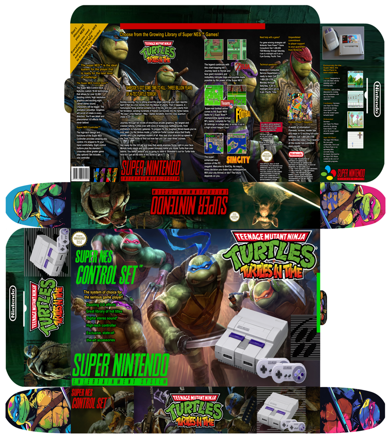 Arte para Caixas de Super Nintendo para impressão. - Ramon Guedes
