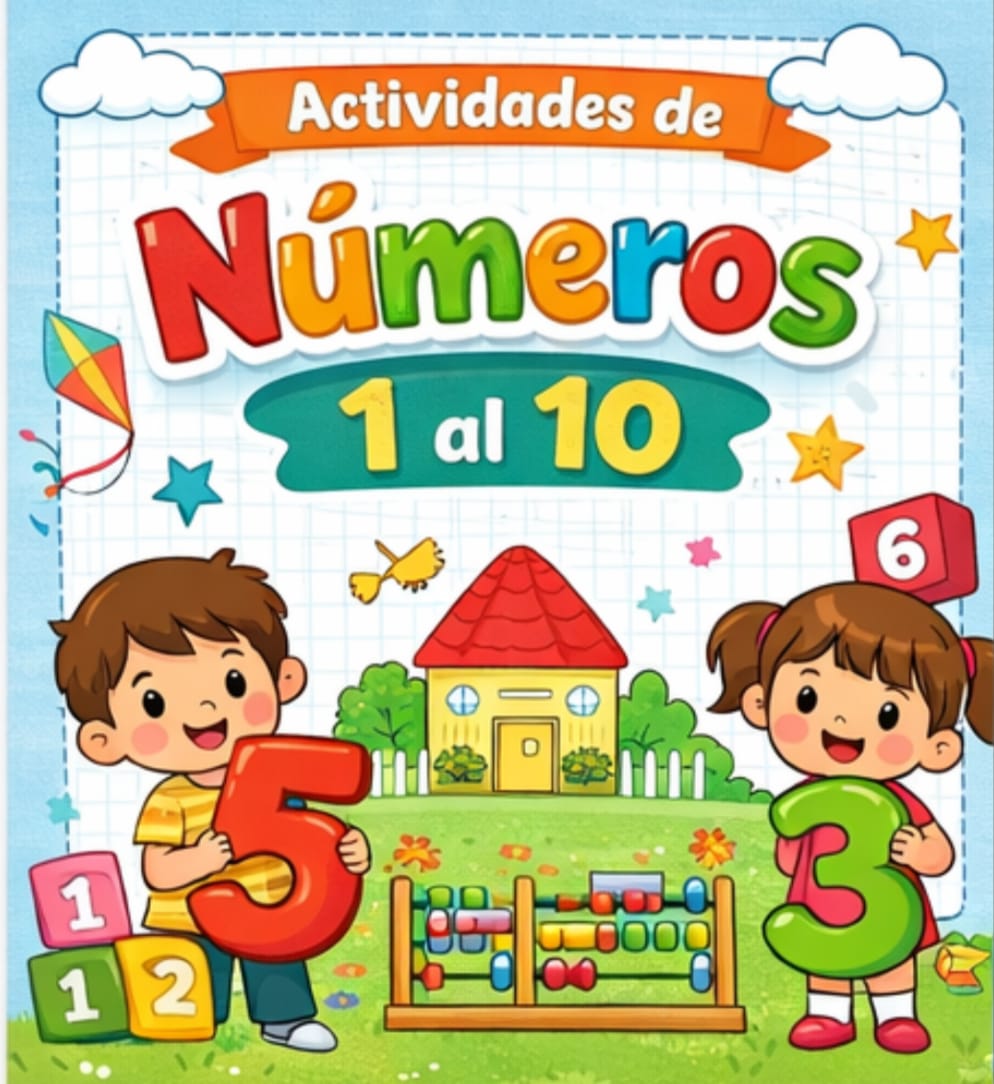 Actividades de Números del 1 al 10 – Cartilla Educativa para Preesc...