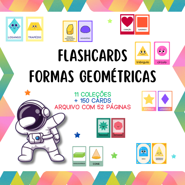 FLASHCARDS - FORMAS GEOMÉTRICAS - LUA CRIATIVA | Hotmart