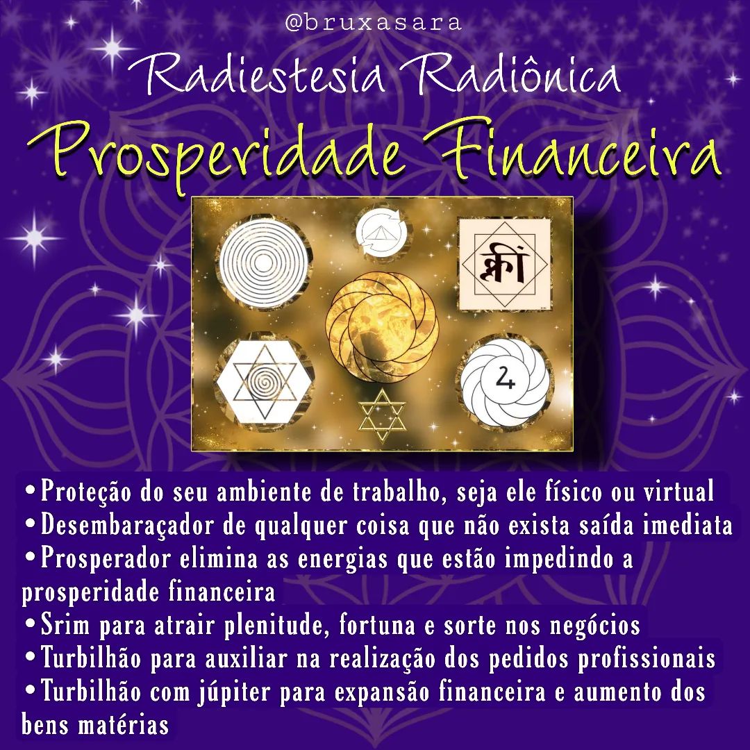 Mesa Radiônica de Prosperidade financeira