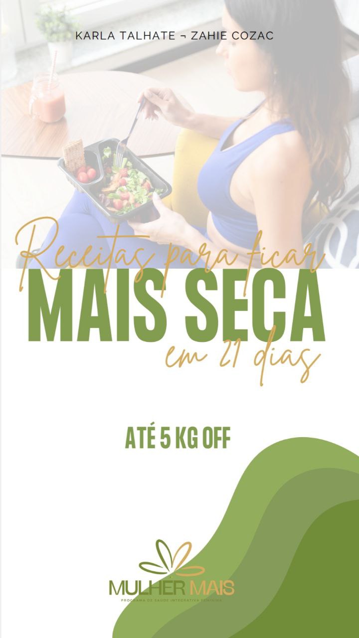 E-book Receitas Mais Seca 21 Dias