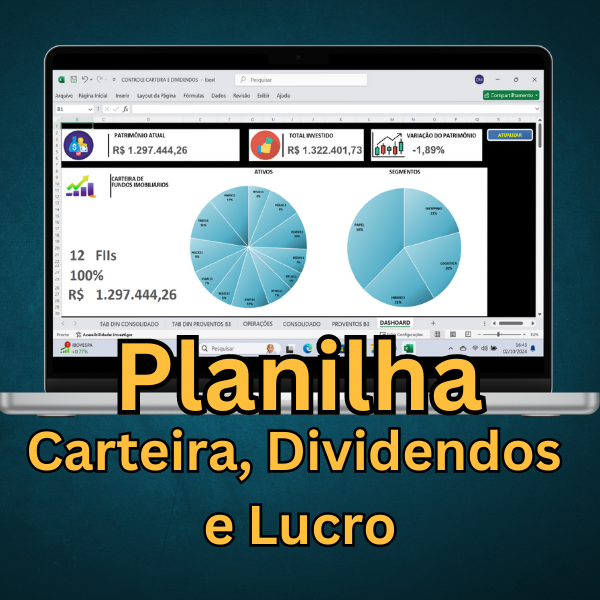Planilha CDL - Carteira, Dividendos e Lucros - Danilo Marchi Bento ...