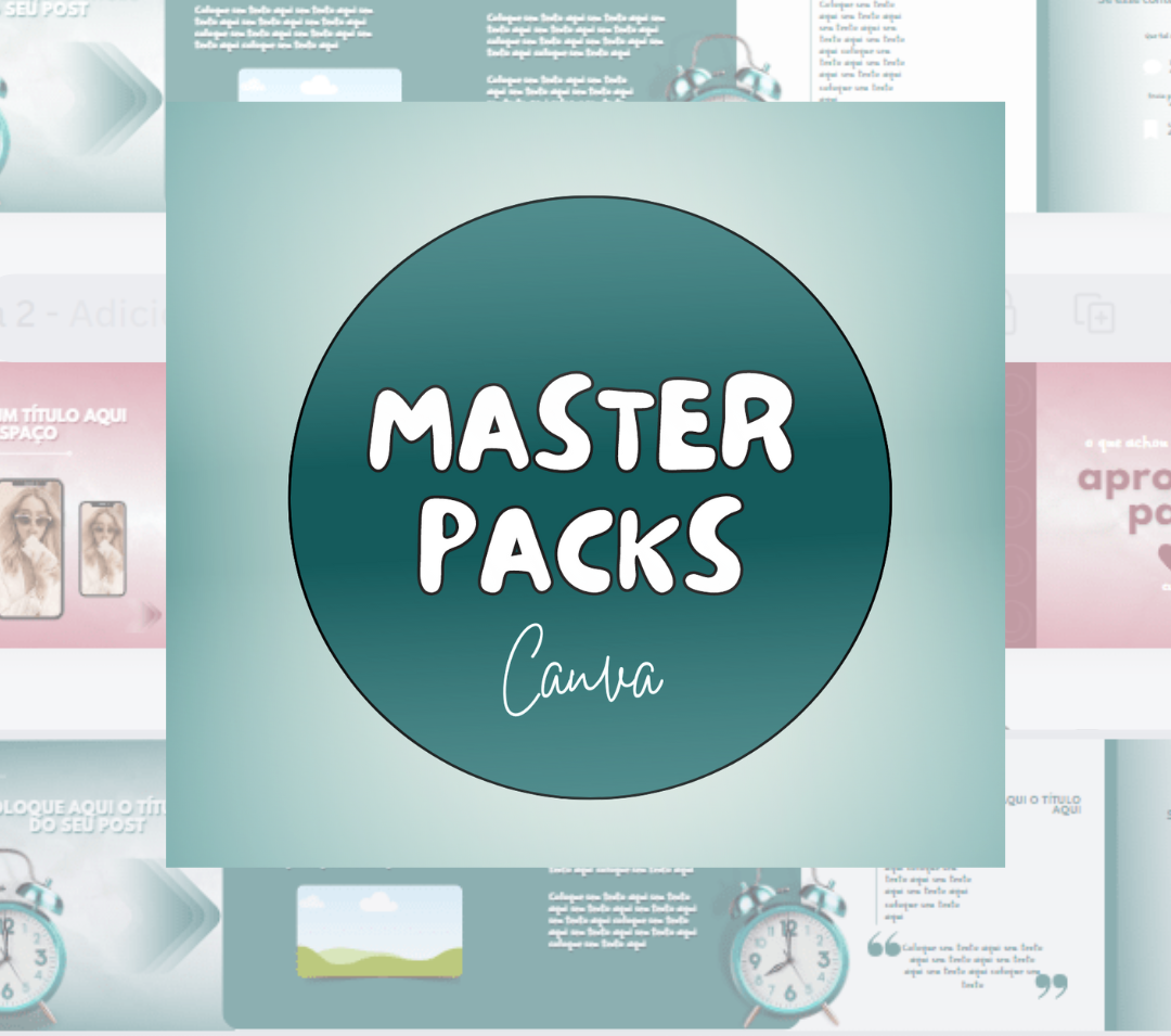 CANVA MASTER PACKS- + DE 1.200 MODELOS EDITÁVEIS