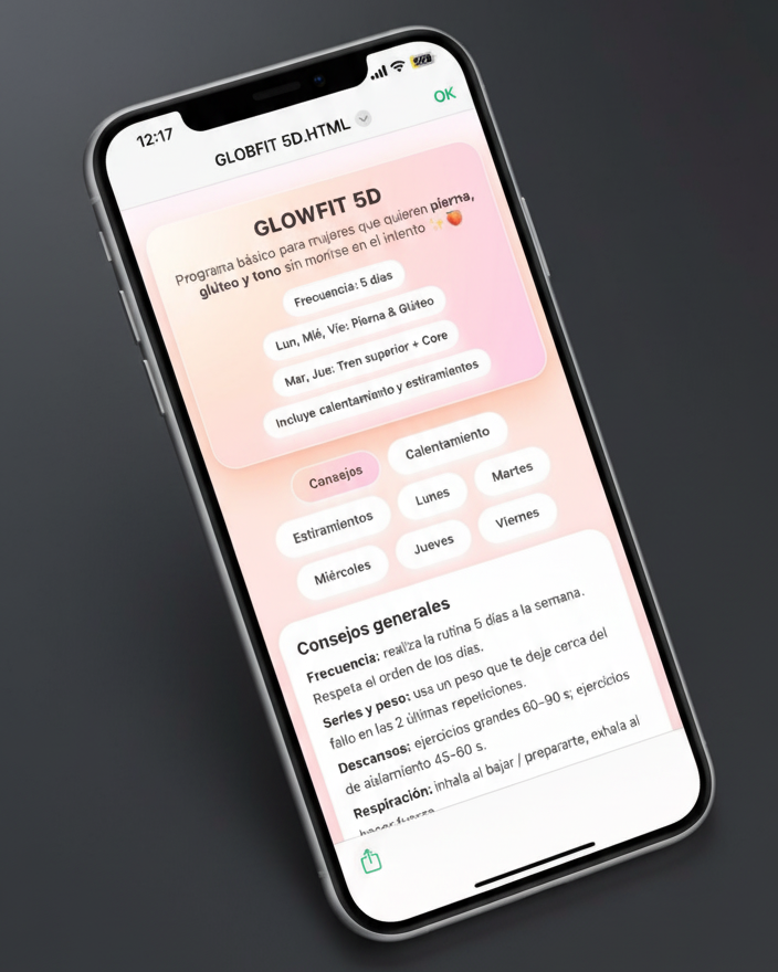 GlowFit 5D · Glúteos y Piernas para Mujeres | Hotmart