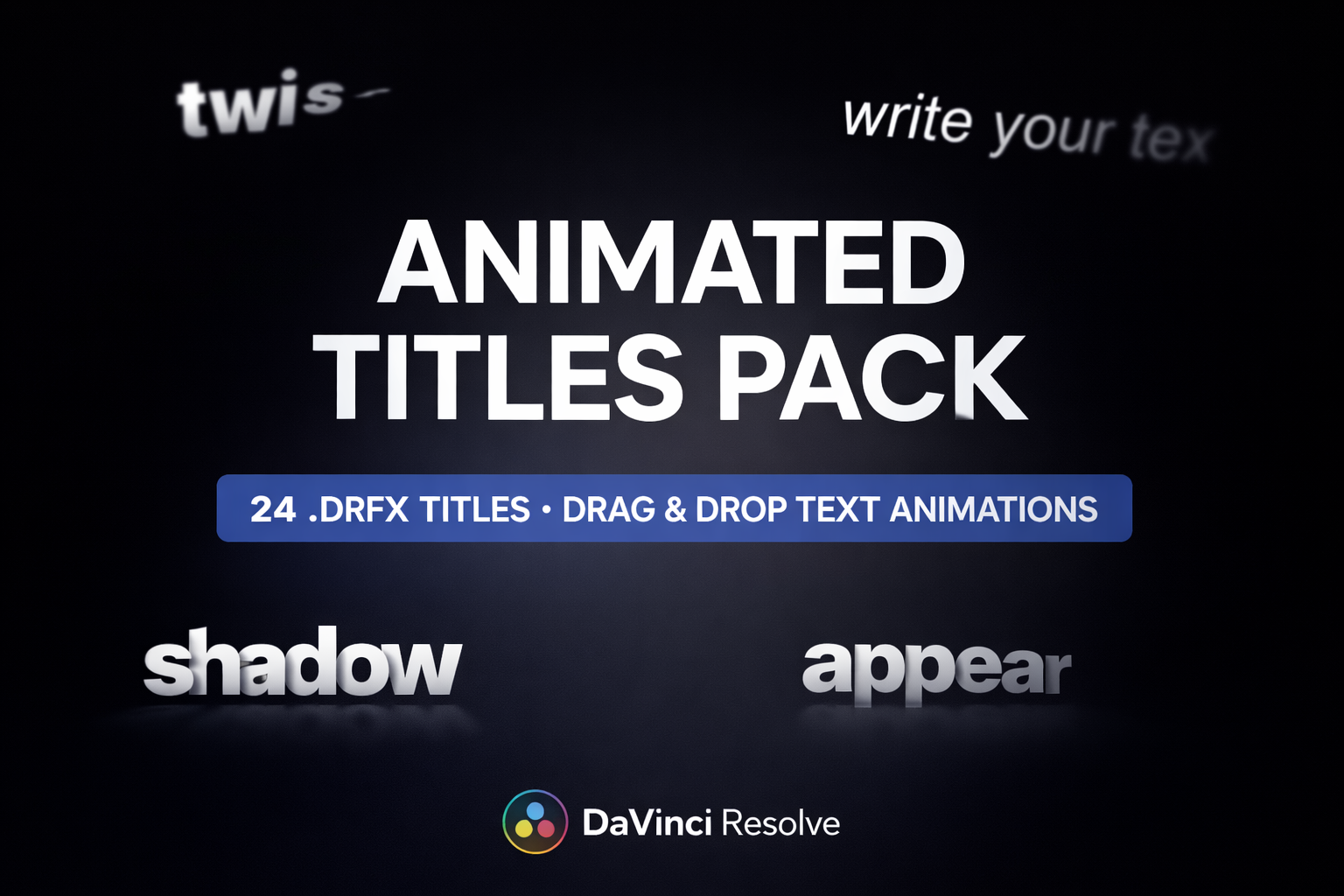 DaVinci Resolve Animated Titles Pack (.DRFX) - Diawin Zalabata Mest...