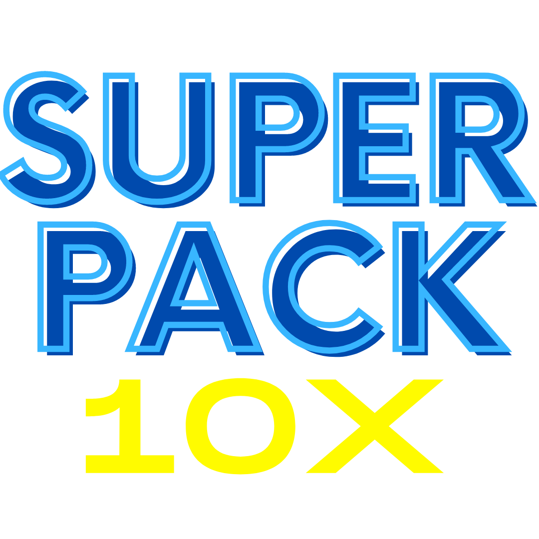 Super Pack 10X de 297 dólares por apenas..